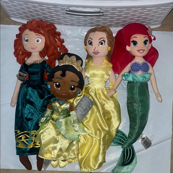 Disney | Toys | Disney Princess Plush Doll Lot | Poshmark